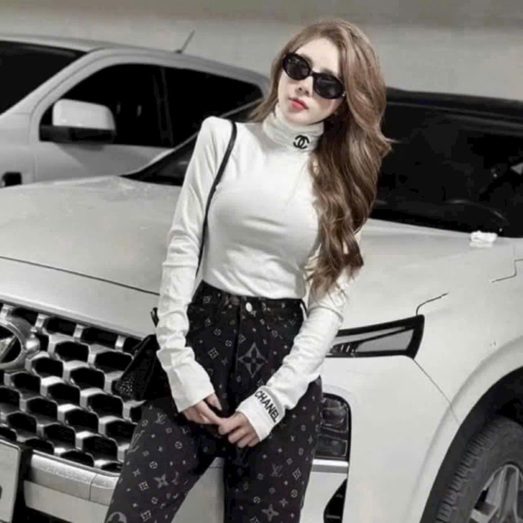 Áo giữ nhiệt CỔ chữ X nỉ lót bông 5phân phong cách Hàn Quốc M2820 | Shopee Việt Nam