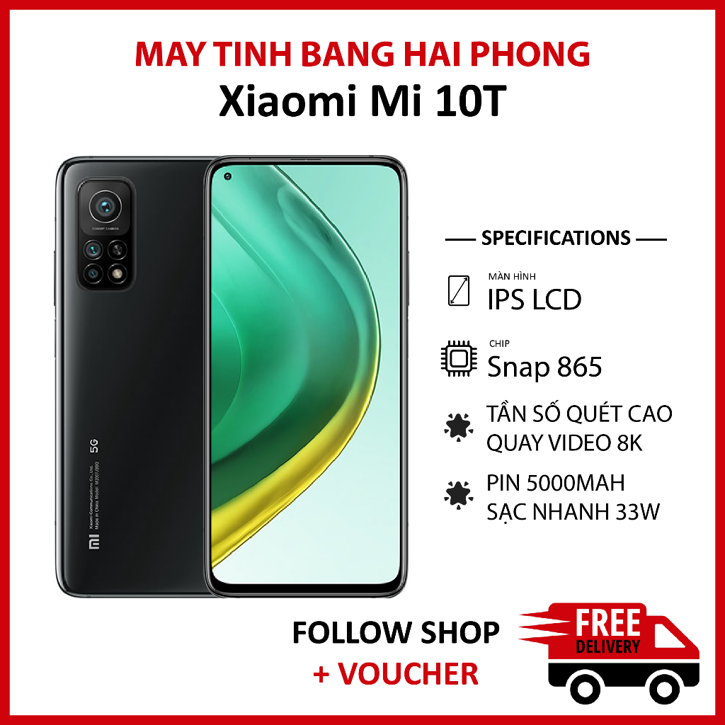 Điện thoại Xiaomi Mi 10T rom quốc tế 5G RAM 8/128GB chip Snapdragon 865 ...