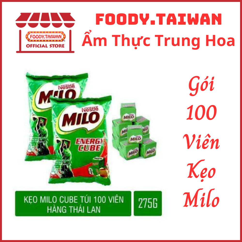 Kẹo Milo Cube 100 Viên - Kẹo Milo Thái Lan Gói 275G - foody.taiwan | Shopee Việt Nam