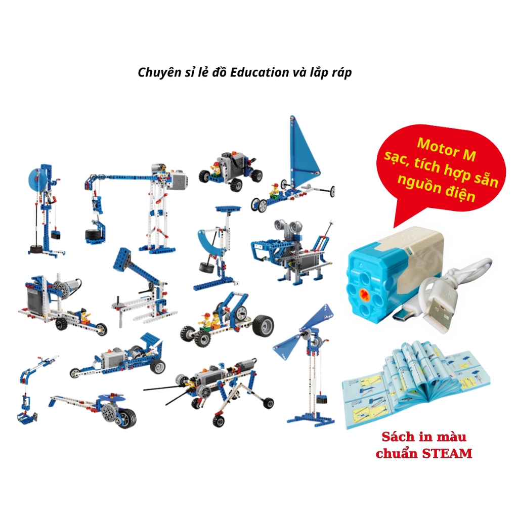 [BỘ 639Mảnh] Bộ Lắp Ráp Kỹ Thuật 9686 Kèm Thùng - Đồ Chơi Thông Minh, lắp ráp động cơ- Kỹ sư cơ ...