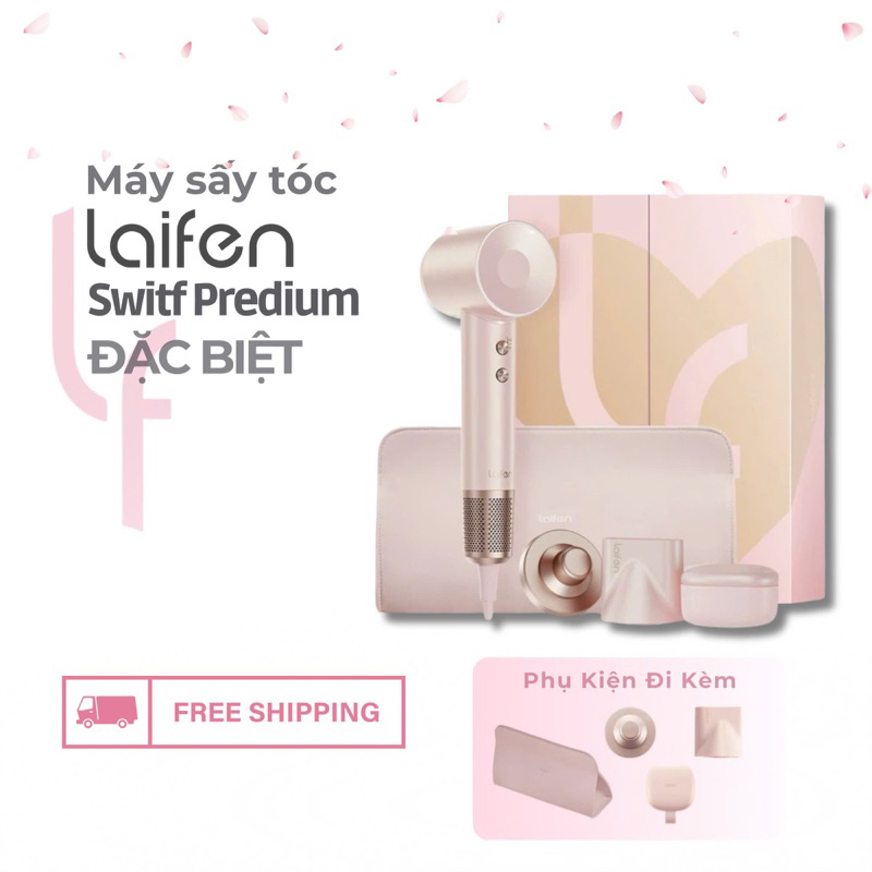 Máy sấy tóc Laifen LF03 Premium full hộp màu hồng dễ thương sang trọng món quà dễ thương chính ...
