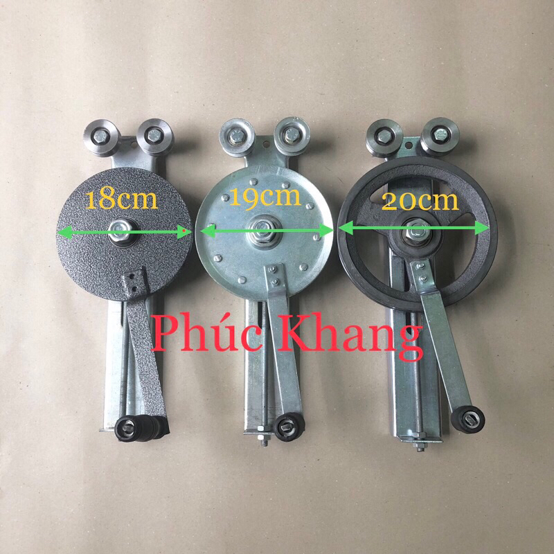Tay quay mái bạt xếp - mái hiên - mái trượt puly 20 cm, 19cm, 18cm ...