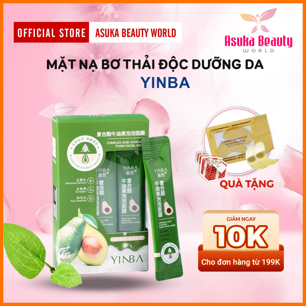 Mặt Nạ Sủi Bọt Bơ YINBA - Mask Bơ YINBA Thải Độc, Hút Sạch Thâm, Làm ...