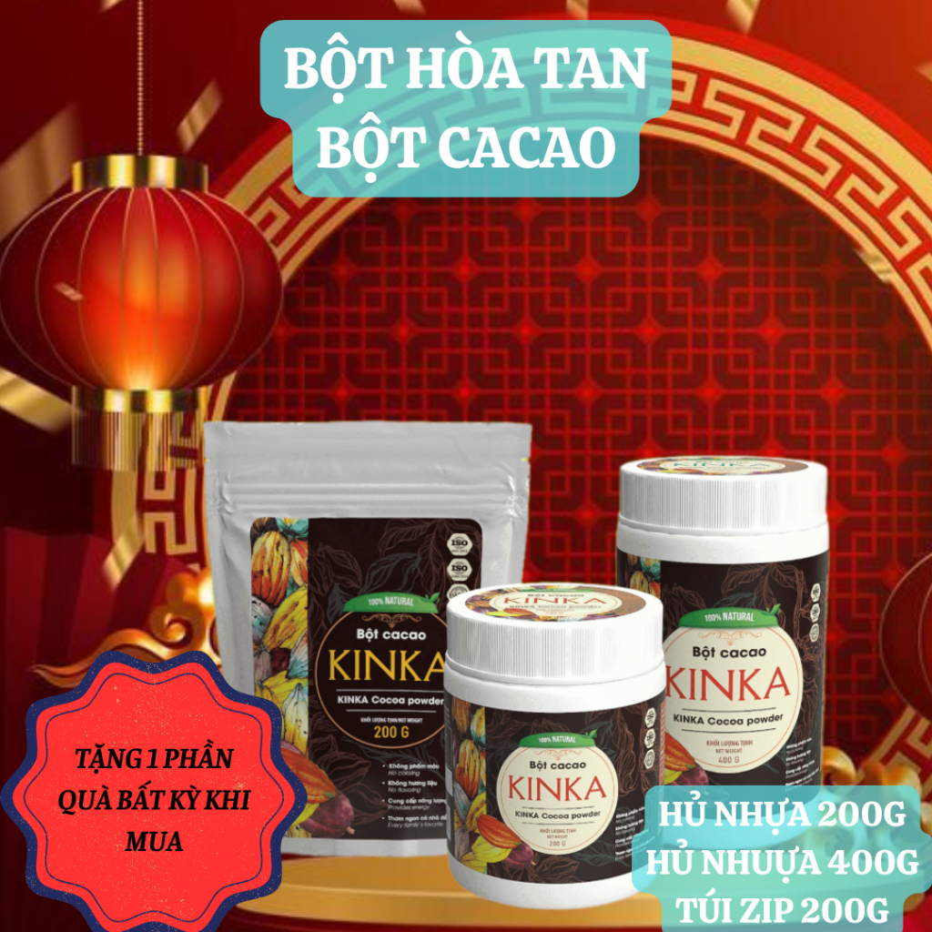 BỘT CA CAO KINKA 200/400 ( TÚI ZIP/HŨ/200G/400G )- KINKA | Shopee Việt Nam
