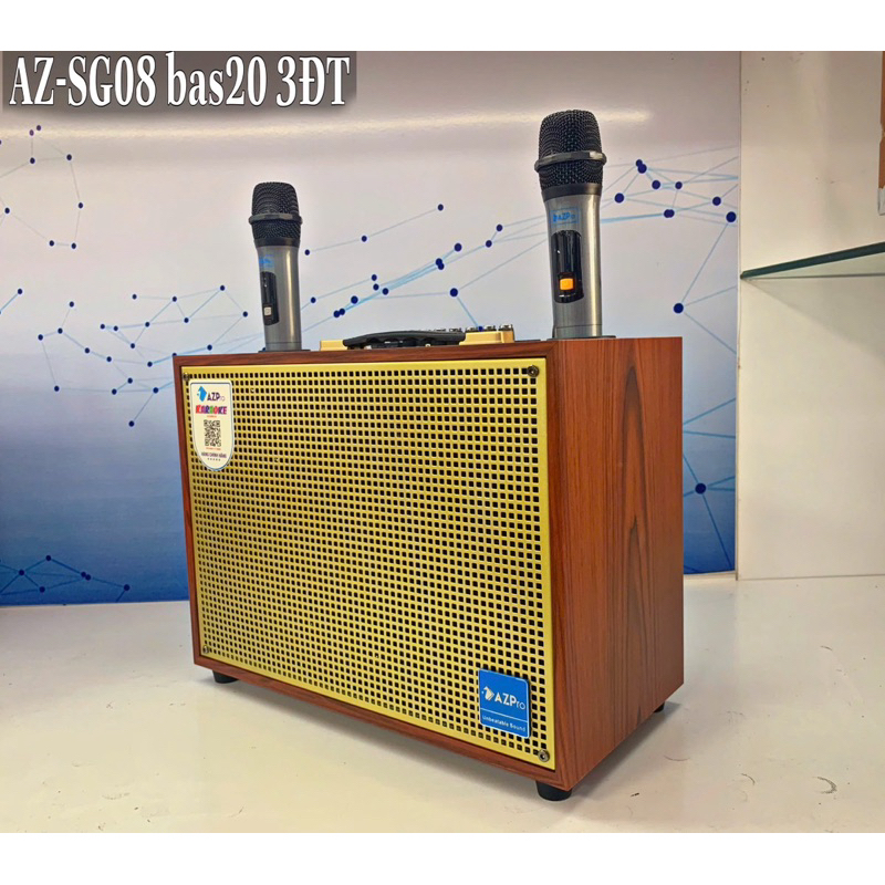 Loa bluetooth karaoke chính hãng Azpro bảo hành toàn quốc AZ-SG08 bas20 ...