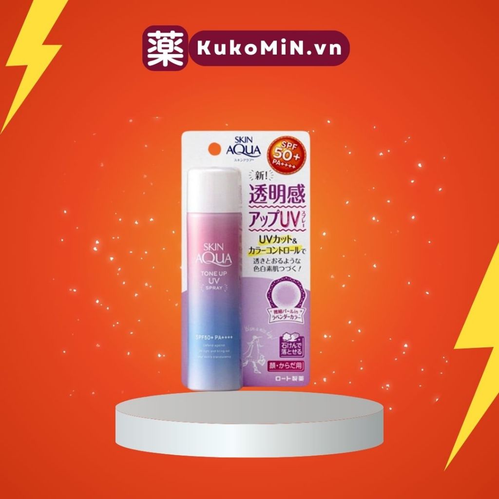 Xịt Chống Nắng Body nâng tone Skin Aqua Tone Up UV 70g, Xit Skin Aqua Nội địa Mẫu mới Nhật Bản ...