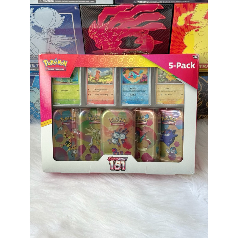 Pokémon 151 Costco Mini Tin Two Box Set of 5-Pack Mini Tins 10 Total ...