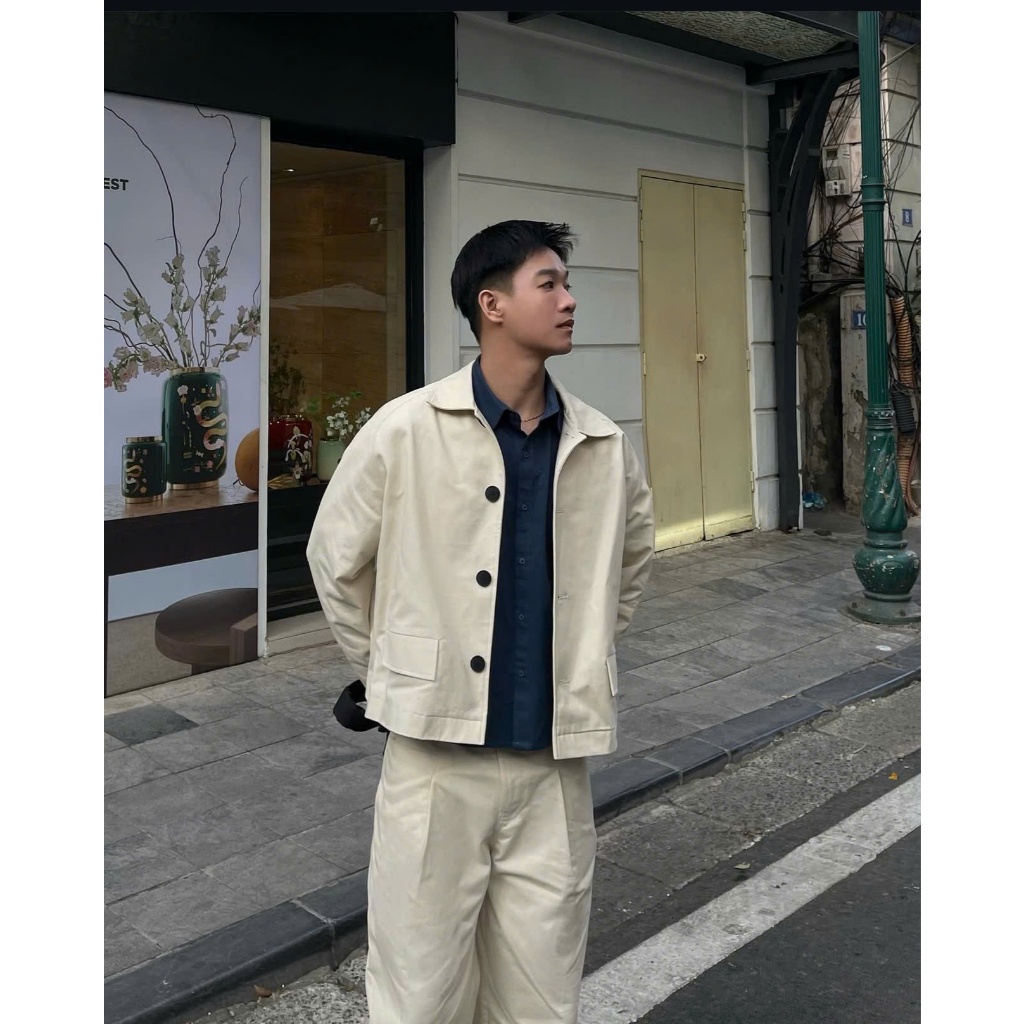 Áo khoác nam kaki Baseball Jacket by Scott Sor | Shopee Việt Nam