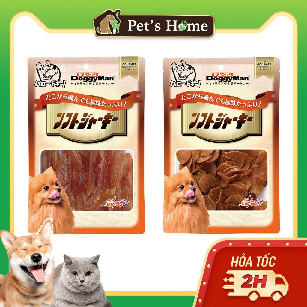 Thịt gà sấy dẻo, gan gà sấy mềm cho chó mèo Doggyman 80g | Shopee Việt Nam