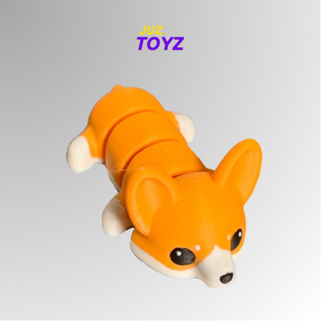 Móc khoá, mô hình Cún Corgi in 3D từ nhựa hữu cơ thân thiện với môi ...