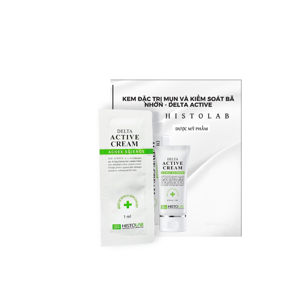 Mẫu Thử Kem Giảm Mụn Delta Active cream histolab - Giảm mụn và kiểm ...