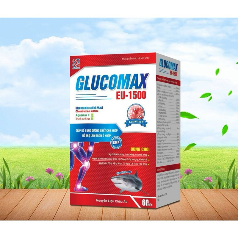 viên bổ khớp Glucomax EU 1500 hộp 60v | Shopee Việt Nam