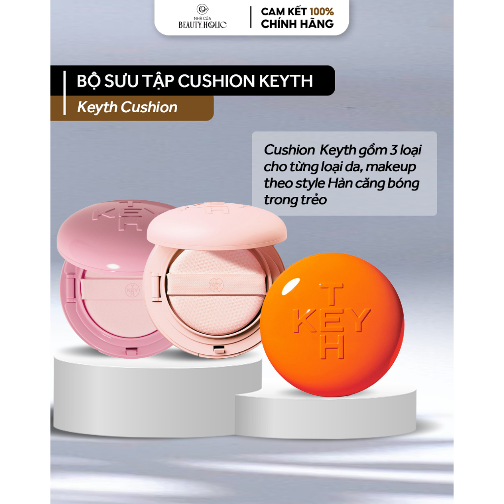 Bộ sưu tập 3 loại cushion KEYTH CUSHION | Shopee Việt Nam