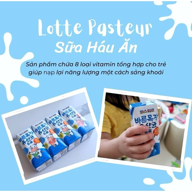 Sữa háu ăn Lotte Hàn Quốc bổ sung lợi khuẩn giúp ăn ngon tăng cân cho ...