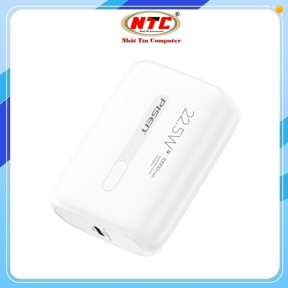 [KÈM CÁP SẠC] Pin dự phòng mini Pisen TS-D330 10.000mAh lõi pin Li-ion 21700 USB-A QC 3.0 22.5W ...