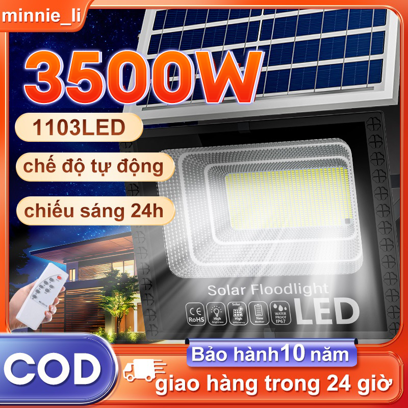 đèn năng lượng mặt trời Đèn Led Năng Lượng Mặt 3500W Chống Nước Tiết ...