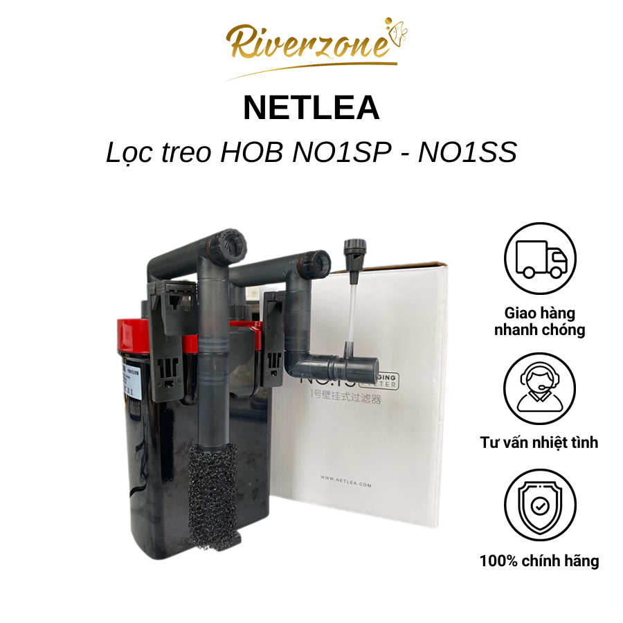 Máy lọc thác treo Netlea HOB NO1SP NO1SS dành cho hồ cá, cao cấp, vận ...