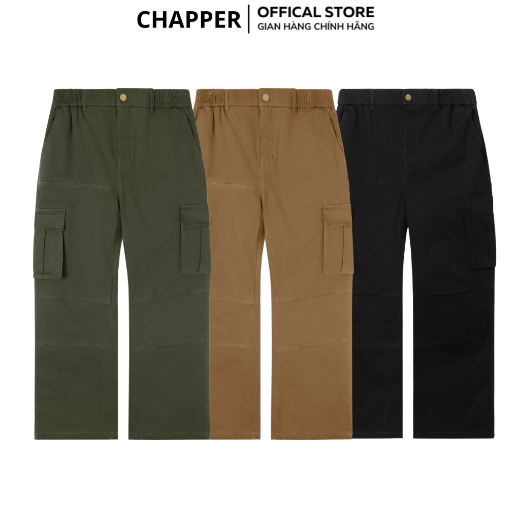 Quần dài nam CHAPPER chất kaki cao cấp co giãn 4 chiều, túi hộp 2 bên ...