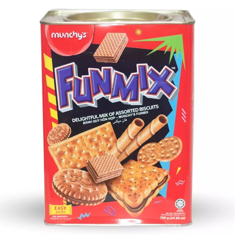 Bánh quy Munchy’s Funmix 700g/900g - Bánh hộp thiếc | Shopee Việt Nam