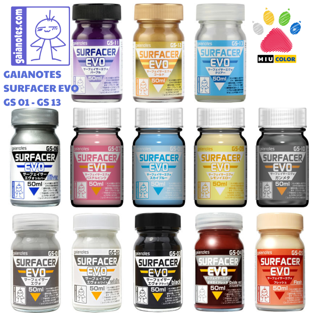 GAIANOTES sơn lót, sơn nền mô hình - SURFACER EVO 50ml | Shopee Việt Nam