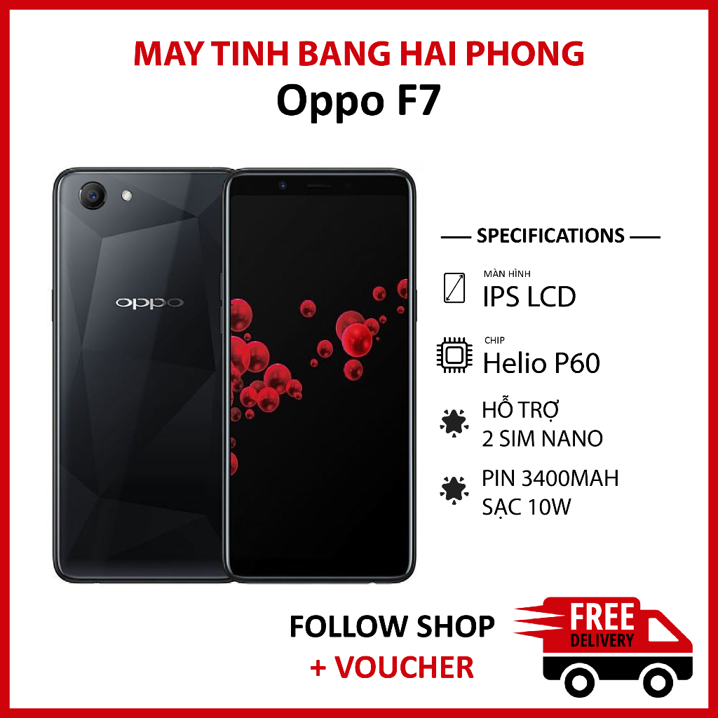 Điện thoại Oppo F7 RAM 4/64GB chip Helio P60 màn Full HD+ hỗ trợ 2 nano sim | Shopee Việt Nam