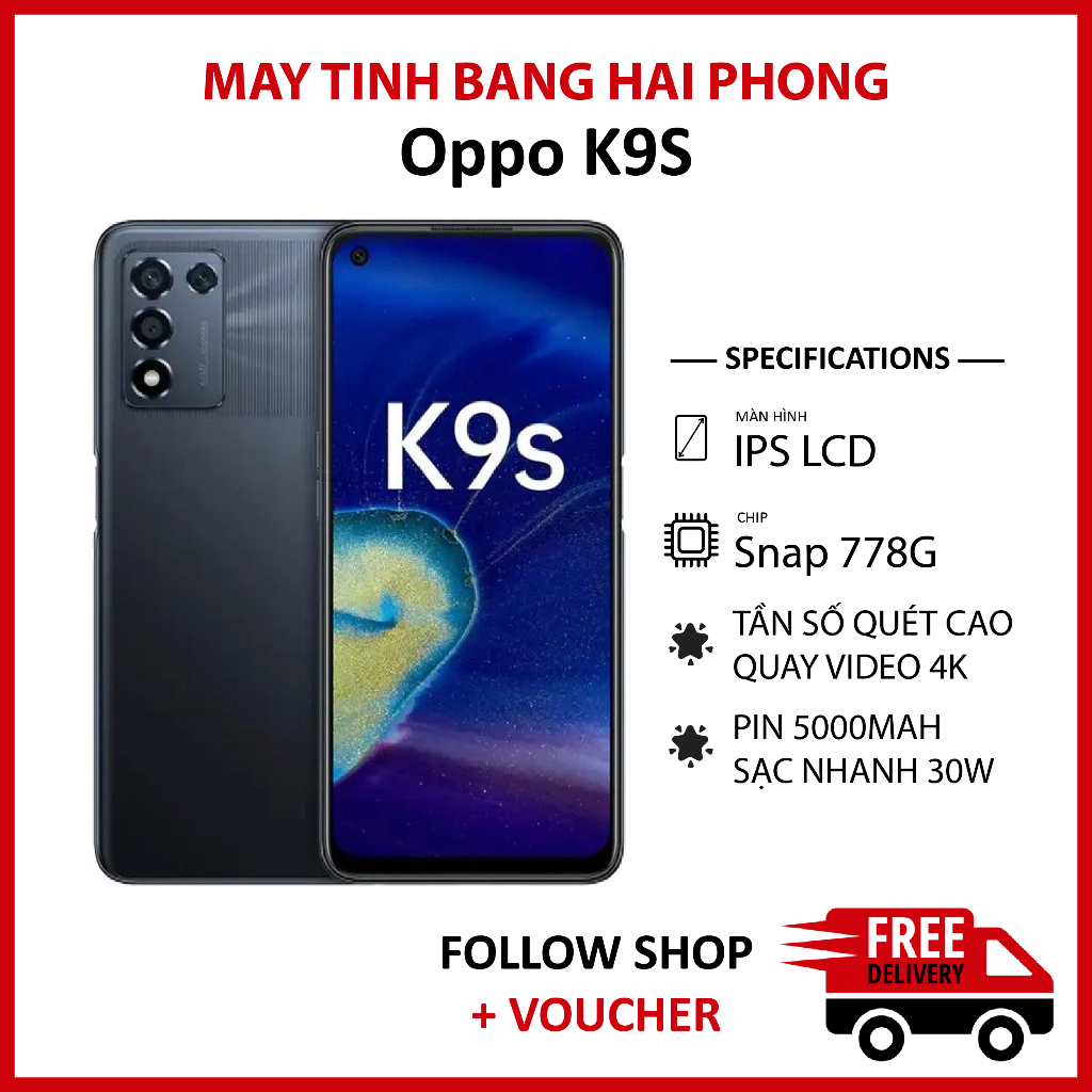 Điện thoại OPPO K9s RAM 8/128GB chip Snapdragon 778G 5G màn 120Hz pin 5000 mAh | Shopee Việt Nam