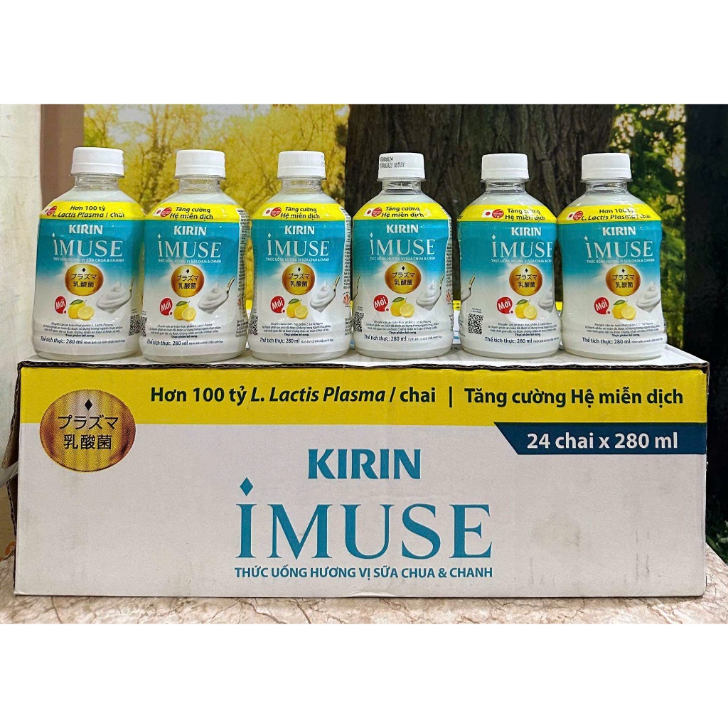Lốc 6 Chai - Nước Sữa Chua Kirin Imuse Vị Chanh 280ml | Shopee Việt Nam