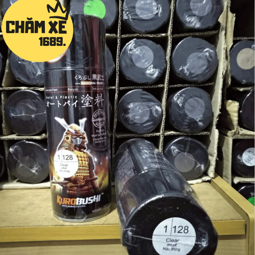 Sơn xịt Bóng Samurai - 128 (400ml) (không màu) | Shopee Việt Nam