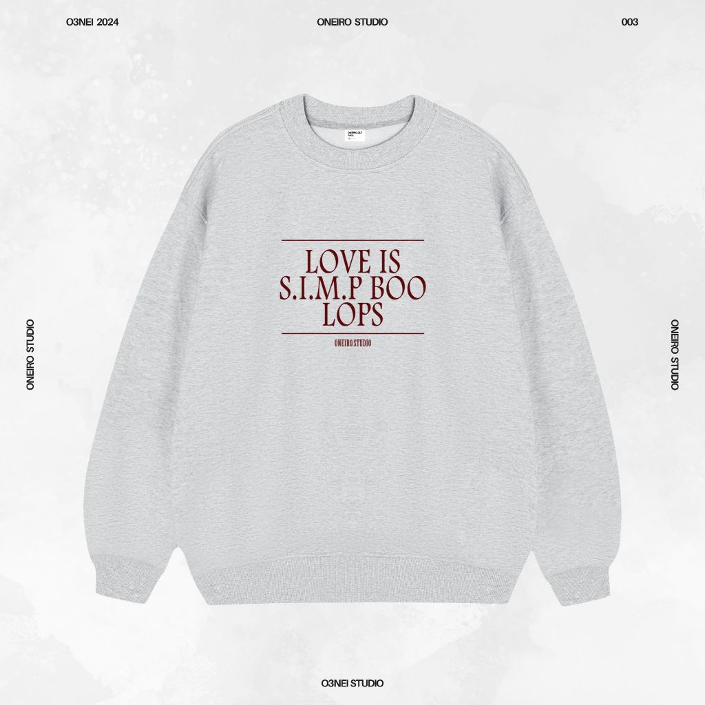 Áo Sweater local brand Oneiro nam nữ Nỉ Chân Cua Unisex - LOOPS ...