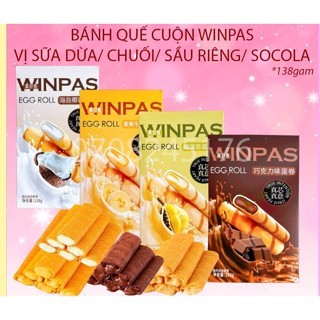 Bánh quy quế cuộn socola, chuối , dừa, sầu riêng Winpas siêu ngon, Bánh ...