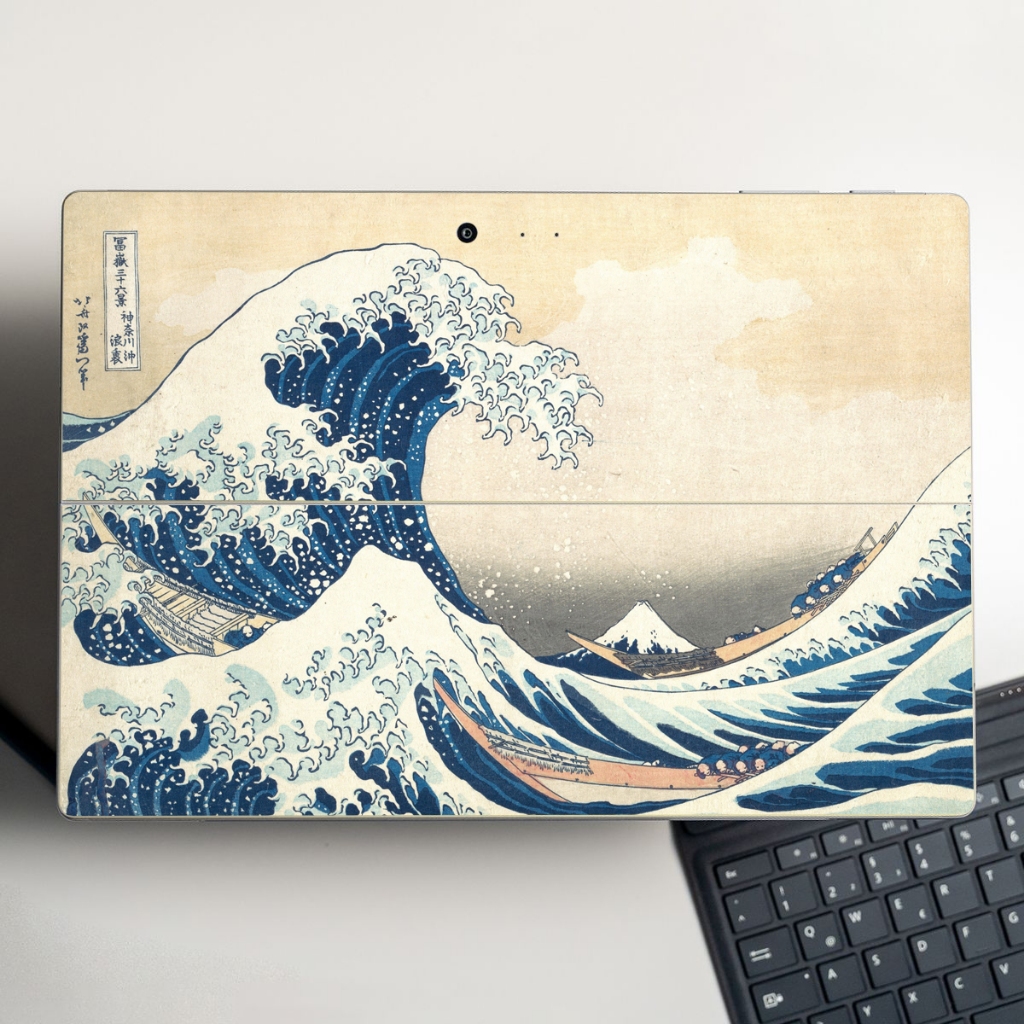 Skin dán Surface in hình Sóng Greatwave cho Surface Pro / Go/ Book ...