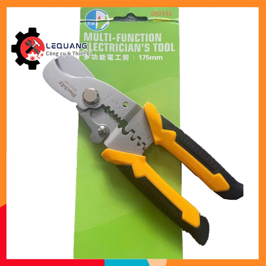 Kìm cắt dây đa năng cao cấp Nhật Bản 3 trong 1 Buddy BA0143 175mm (Cắt ...