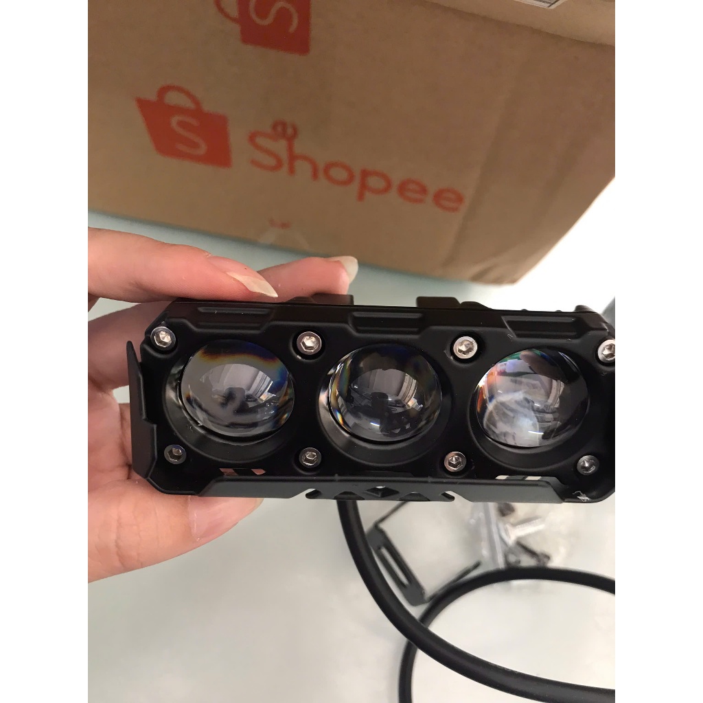 Đèn LED xe máy Đèn LED hai màu Hi / Chùm thấp Đèn sương mù cho ô tô Xe ...