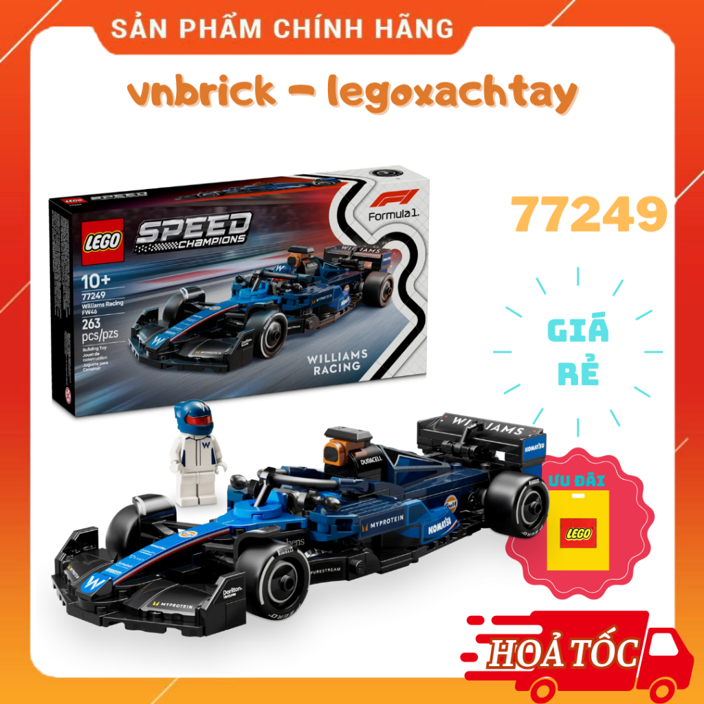 LEGO Speed Champions 77249 Xe đua Williams Racing FW46 F1 | Shopee Việt Nam