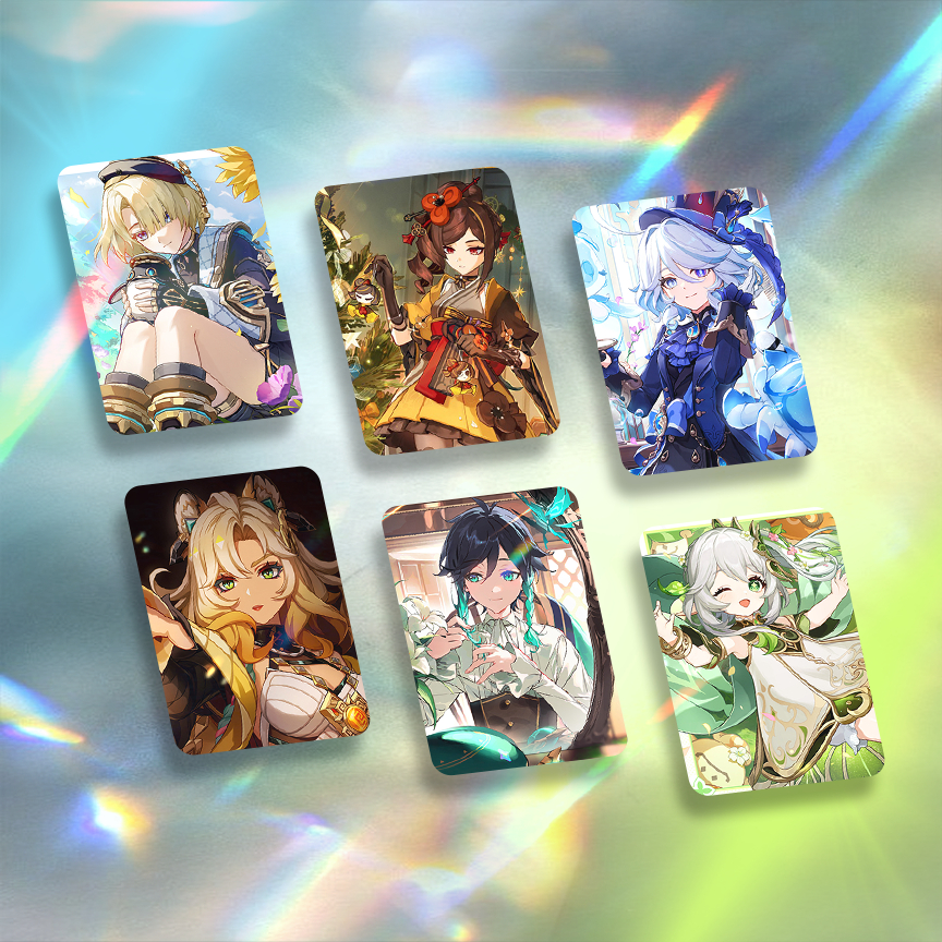 VENTI FREMINET CHIORI FURINA NAHIDA XILONEN | Thẻ nhân vật GENSHIN ...