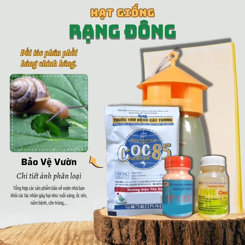Bảo Vệ Vườn - Diệt côn trùng, sau tơ, rầy, rệp, ốc sên hại rau củ quả ...