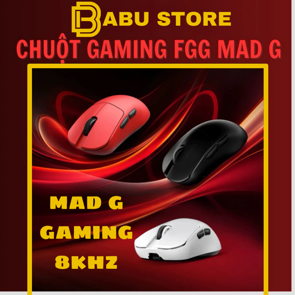 SẴN GIAO TẶNG PAD CHUỘT] Chuột không dây FGG MAD G | MAD G MAX ...