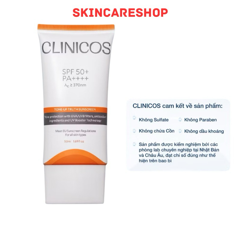 Kem Chống Nắng Nâng Tông Tự Nhiên Clinicos Tone Up Truth Sunscreen ...