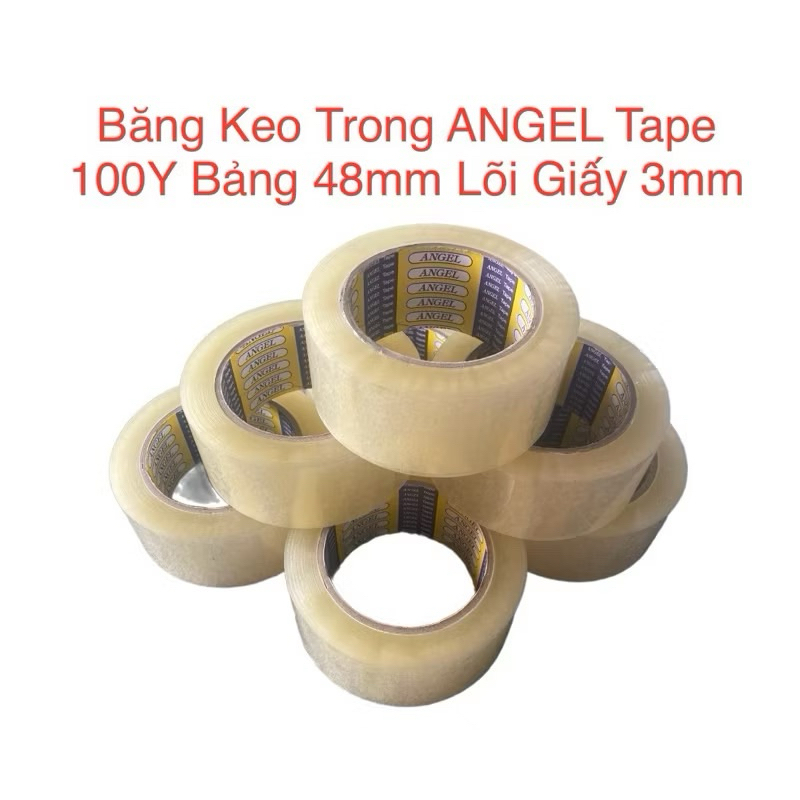 Băng Keo Trong ANGEL Tape-100Y Bảng 48mm Lõi Giấy 3mm | Shopee Việt Nam