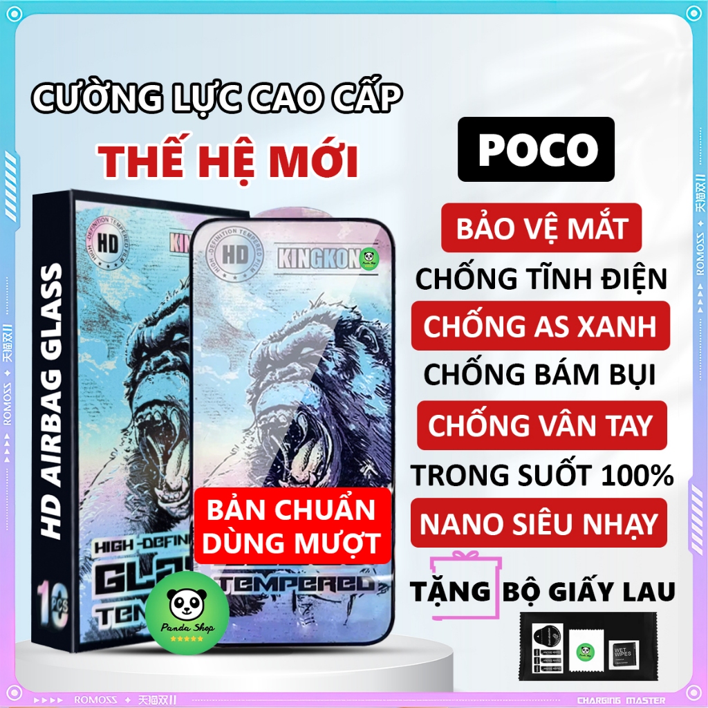 Kính cường lực POCO M6 M2 PRO M3 M3 PRO M4 M4 PRO M5/ M5PRO,M5S, M6PRO, M6S,M6 PLUS full màn ...