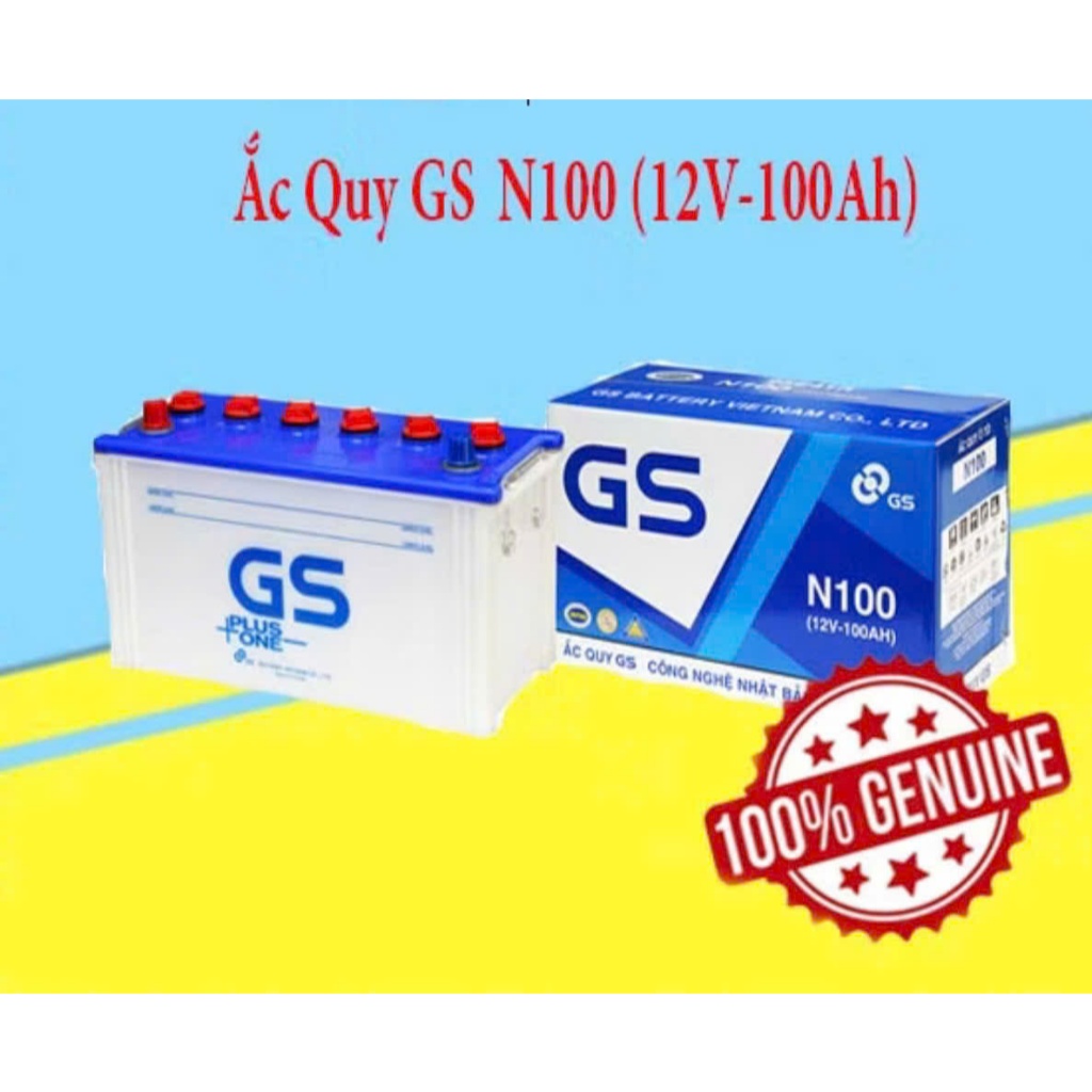 Bình ắc quy 12v xe tải GS N100 (12V-100AH) | Shopee Việt Nam