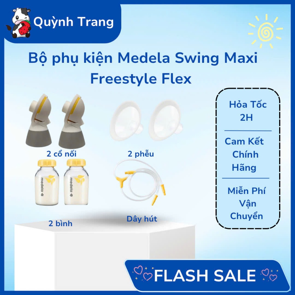 Phụ kiện máy hút sữa Medela Freestyle Flex Swing Maxi Flex 2.0 nguyên bộ chính hãng | Shopee ...