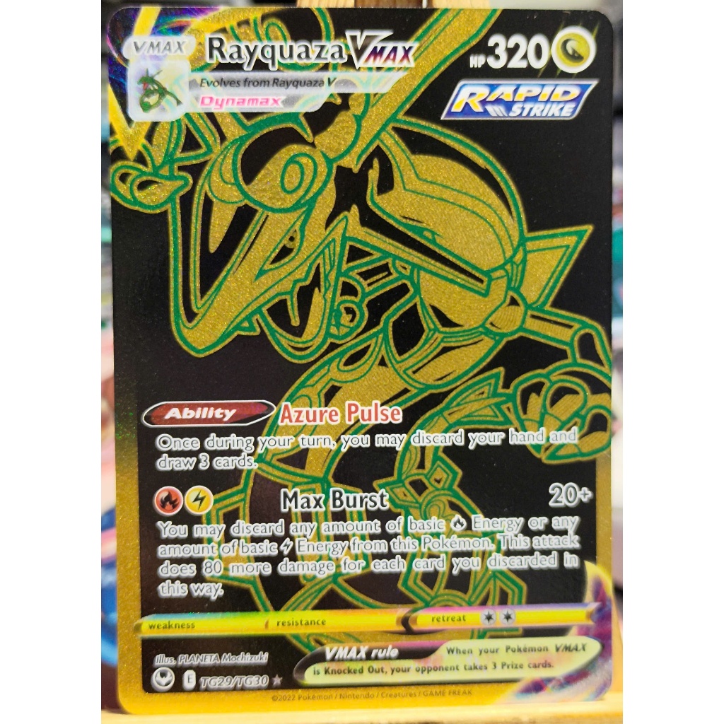 [KW2 Pokemon] [EN] Thẻ Rayquaza VMAX - TG29/TG30 - Gold Secret | Shopee Việt Nam