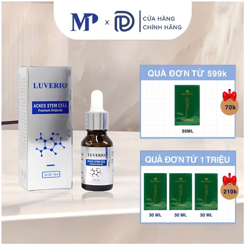 Serum tế bào gốc Acnes Stem Cell LUVERIO - Xoá thâm, phục hồi và cấp ẩm ...