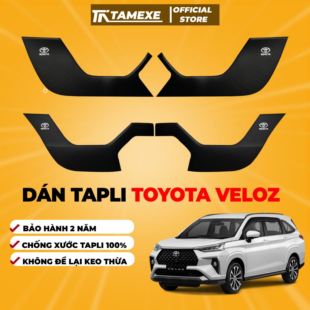 Miếng dán tapli cửa ô tô TOYOTA VELOZ loại 1 TAMEXE chống trầy xước ...