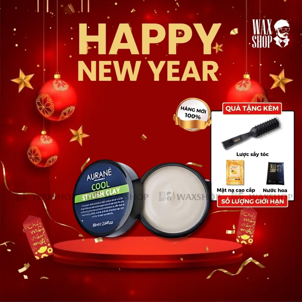 Sáp Vuốt Tóc Nam Aurane Cool Stylish Clay Chính Hãng - Bảo Hành 180 ...
