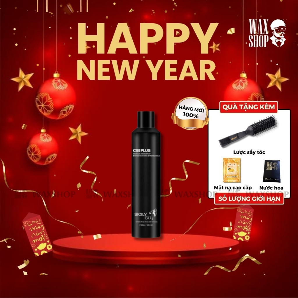 Gôm xịt tóc nam Cin Plus Hair Spray 300ml chính hãng, giúp giữ nếp và ...