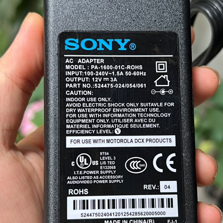 Cục nguồn sony 12V 3A dùng cho đầu ghi hình camera | Shopee Việt Nam