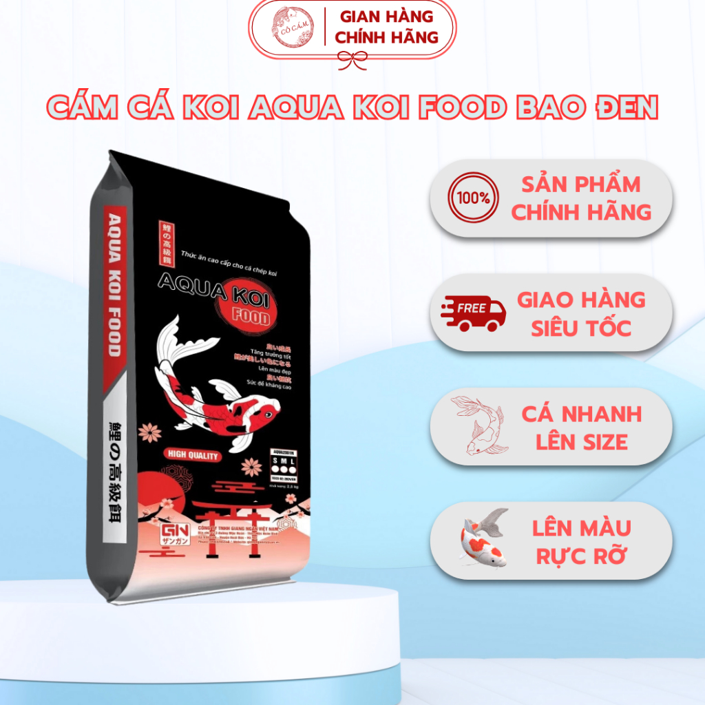 Cám cá koi Aqua Koi Food [2,5kg ] HÀNG CHÍNH HÃNG | Shopee Việt Nam