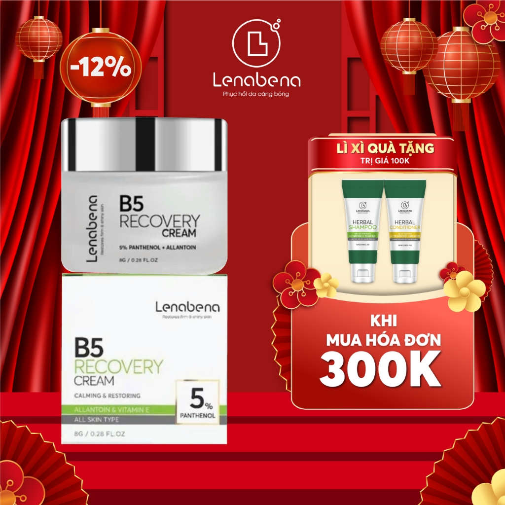 Kem Face Phục Hồi Dưỡng Ẩm LENABENA B5 RECOVERY CREAM 8G | Shopee Việt Nam